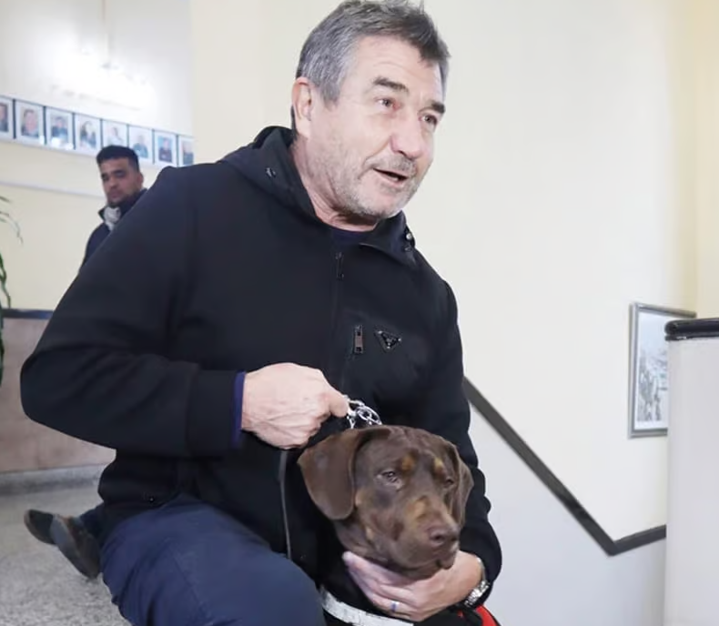 Bruno, el perro detective de drogas del Ministro de Seguridad de Entre ...