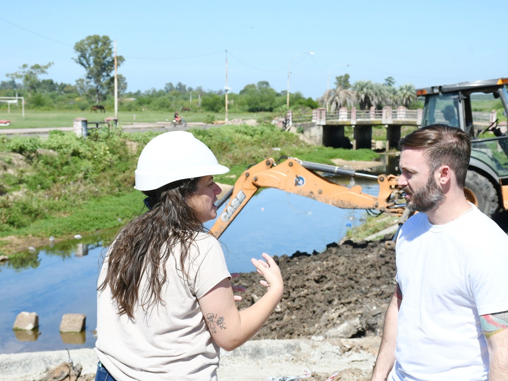 Azcué recorrió obras pluviales que ejecuta la municipalidad – El Heraldo